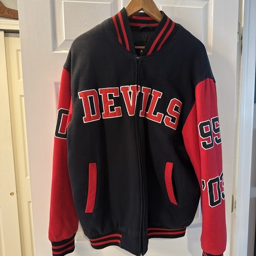 New Jersey Devils quilted black and red jacket | eBay