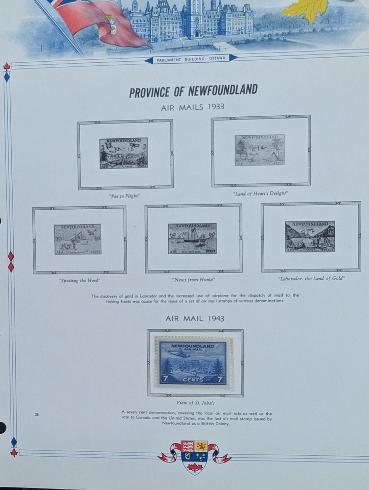 Newfoundland 120 Stamp Lot Collection Unused HR 1928-1949 Over 120 ...