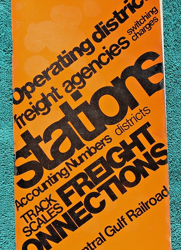 1973 Illinois Central Gulf Railroad Station Districts ICG Railway ...
