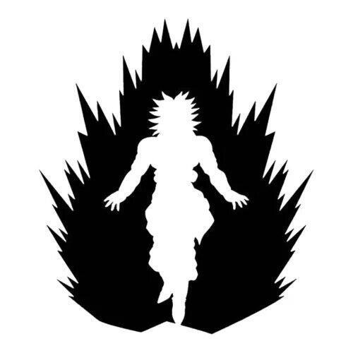 DBZ Power Up Broly Decal Window Car Laptop tumbler Wall | eBay