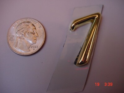 FORMULA BOAT EMBLEM GOLD # 7 FOR HULL SIDE OR DASH AREA CARS TRUCKS ...