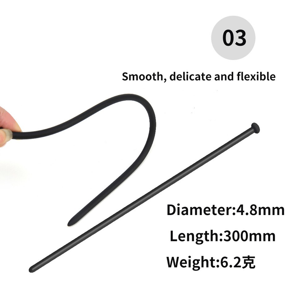 Silicone Urethral Urethra Penis Plug Dilator Urethral Rod Sounding Long ...