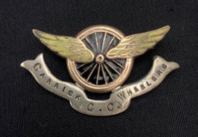 CARRICK CC WHEELERS ENAMEL BICYCLE CYCLE VINTAGE LAPEL PIN BADGE | eBay