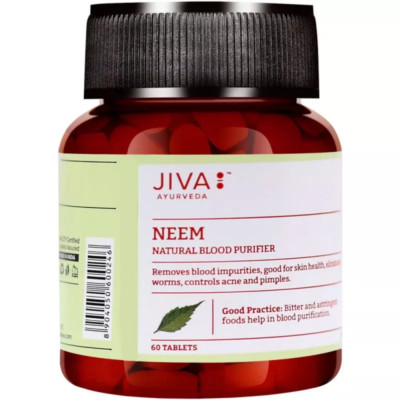 JIVA NEEM Tablets (60tab) 500mg, Herbal Ayurvedic Skin Wellness | eBay