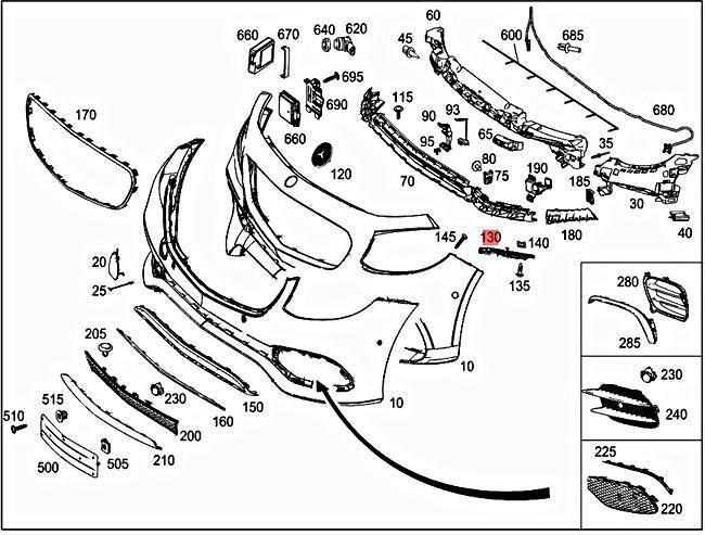 Genuine MERCEDES S213 W213 E-CLASS All-Terrain Mounting rail 2138850621 ...