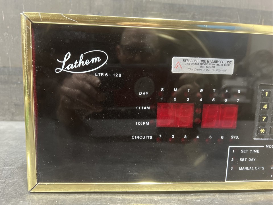 Lathem LTR6-128 Digital Master Clock Control Bell Ringer Time. Missing ...