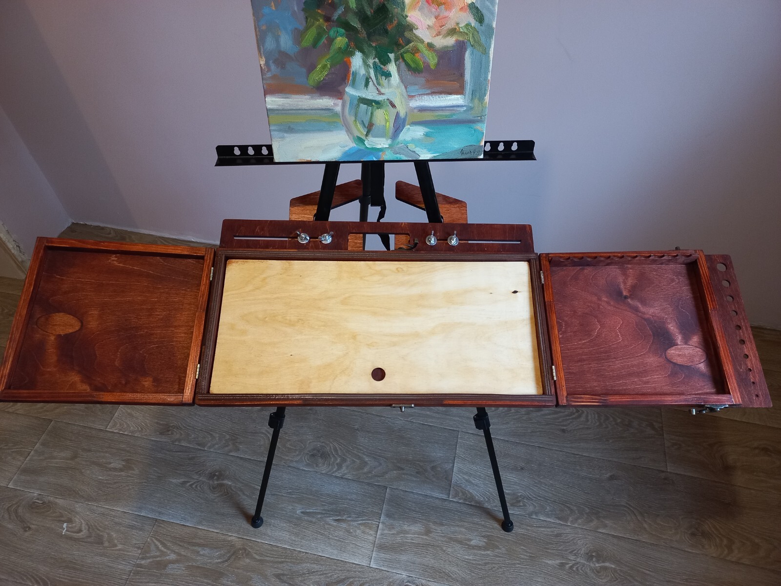 Pochade box for plain air painting, outdoor & portable artist easel ...