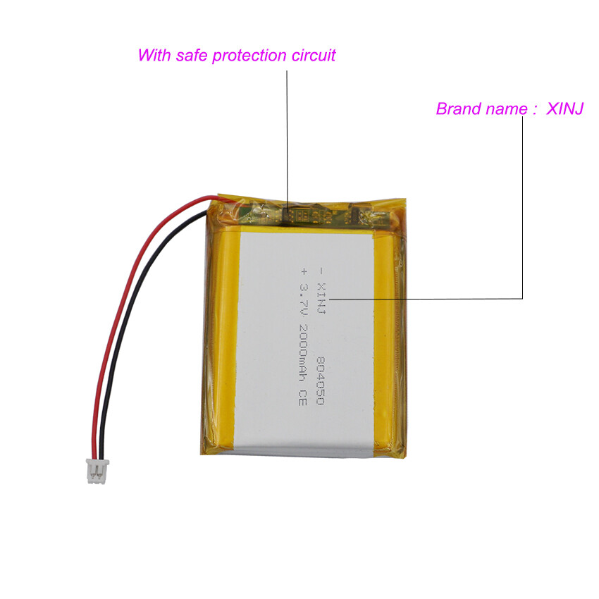 3.7V 2000mAh Li-ion Battery For Amber Crystal Ball Night Light | 7.4Wh ...