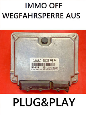 Plug&Play IMMO OFF Audi A6 TDI 1,9 AFN ECU 0281001808 / 038906018DG ...