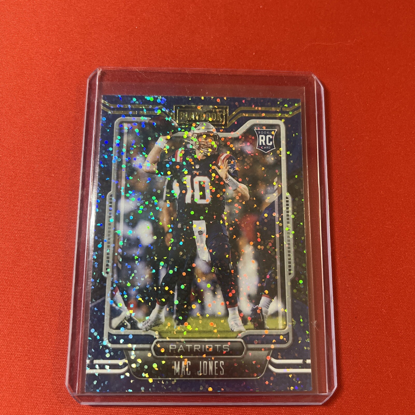 2021 Panini Playbook Mac Jones RC Rookie #109 Sparkle New England ...