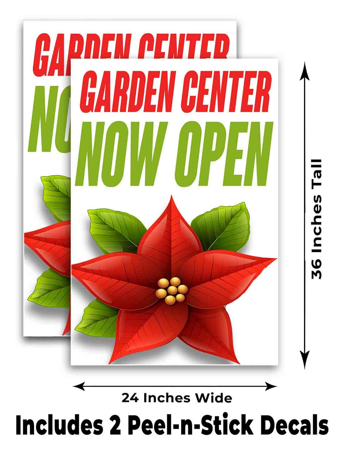 GARDEN CENTER NOW OPEN Signicade 24x36 Aframe Sidewalk Sign Banner ...