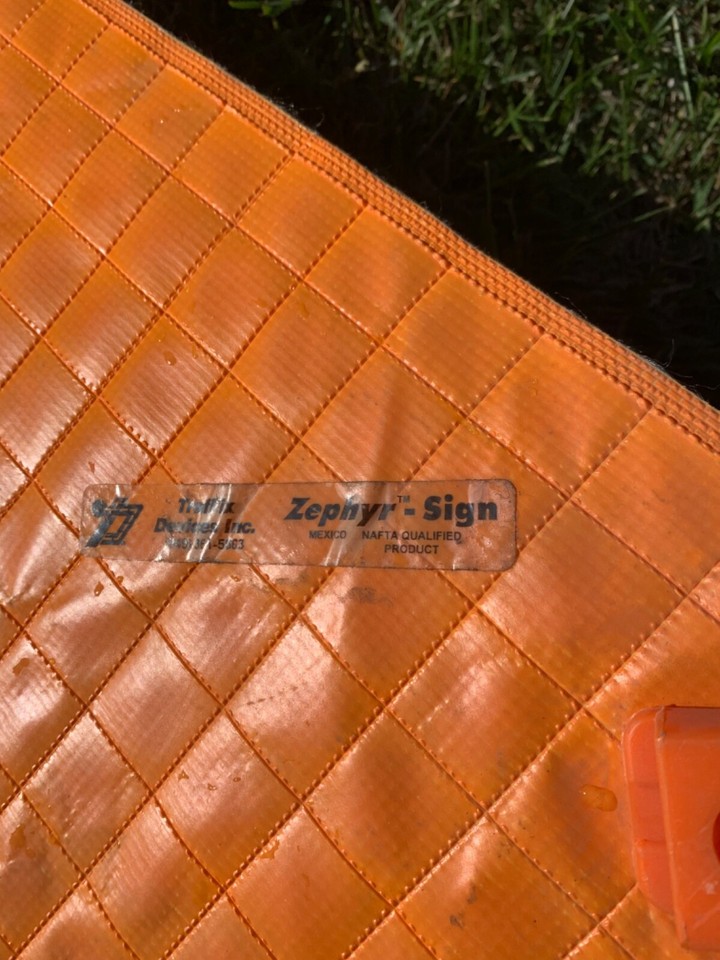 TRAFFIX DEVICES Orange “Yield Ahead” REFLECTIVE ROAD SIGN” 48" x 48" | eBay