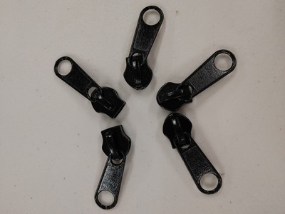 #10 Black Zipper Heads Lot of 5 | eBay