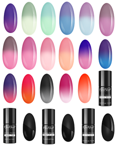 Neonail UV Nail Polish 7,2ml Gel Glitter Thermo French Neon Glitter ...