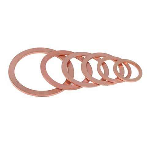 Inner Dia.21~69.5mm Solid Copper Gasket Flat Ring Sealing Washers ...