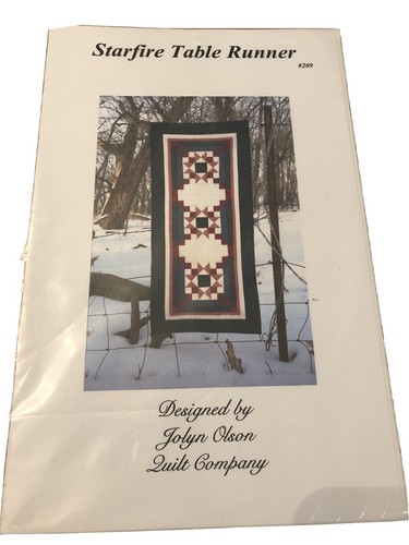Starfire Table Runner Pattern By Jolyn Olson Quilt Company | eBay