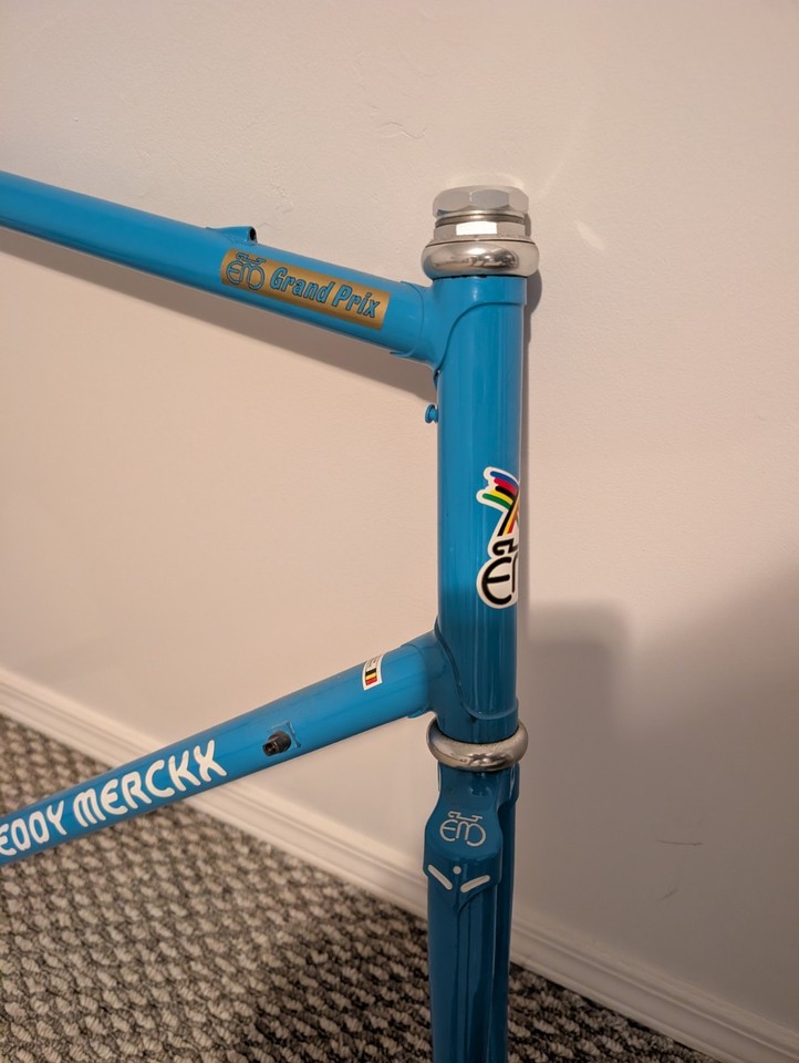 Vintage Eddy Merckx Road Bike FRAME and FORK 59cm Reynolds 753 | eBay
