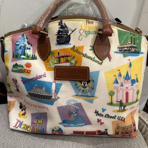Disney Parks Disneyland Dooney & Bourke RETRO Purse Attractions Satchel ...