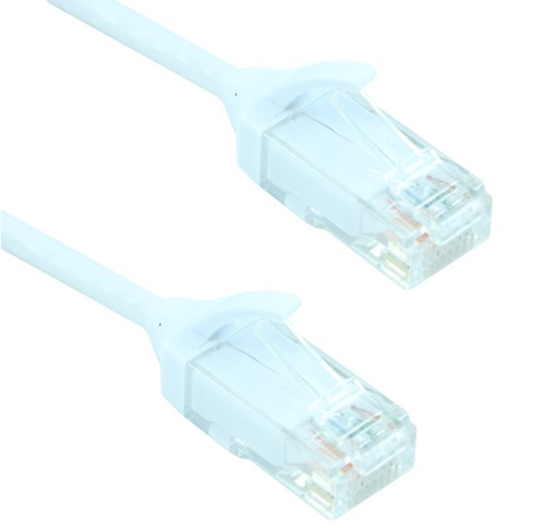 10ft Cat6 SLIM Ethernet RJ45 Patch Cable Stranded Snagless Booted WHITE 601968545222| eBay