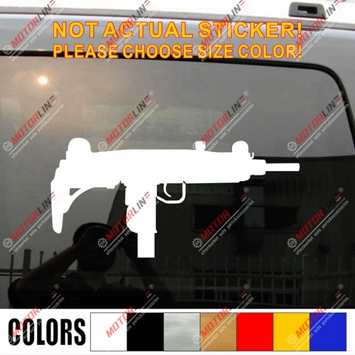 Uzi IDF Israeli Armed Forces Israel Car Truck Window Vinyl Decal Bumper ...