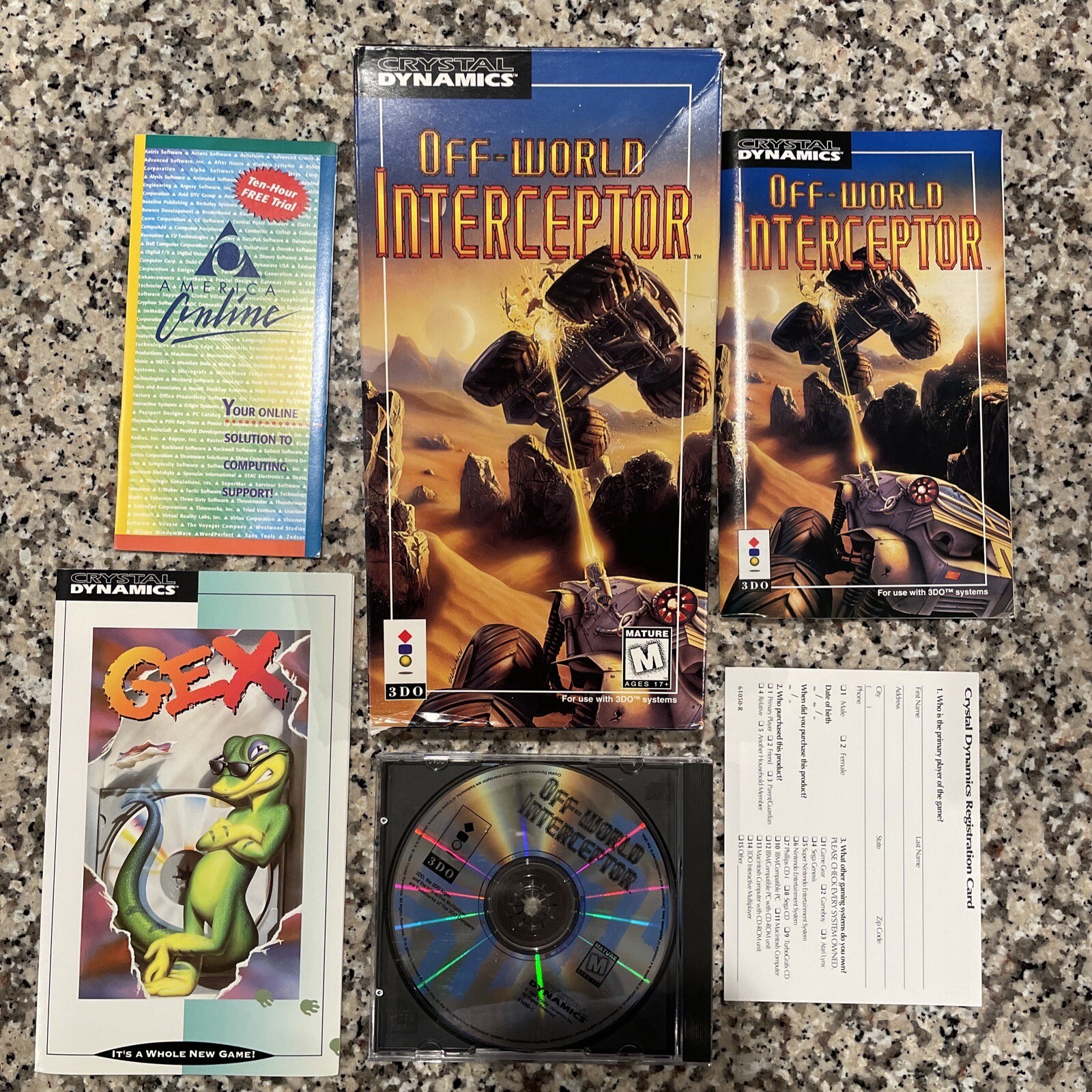 Off-World Interceptor (3DO, 1995) Crystal Dynamics Long Box Tested Nice ...