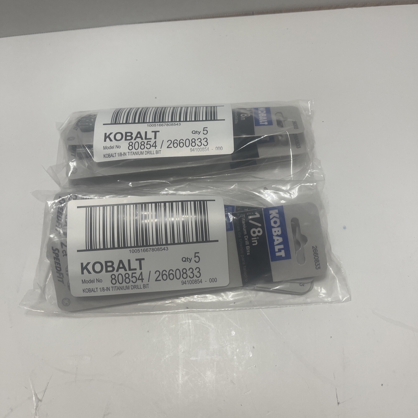 Kobalt Titanium Drill Bits - SpeedFit - 1/8" - 2ct #2660833 (2pkg) | eBay