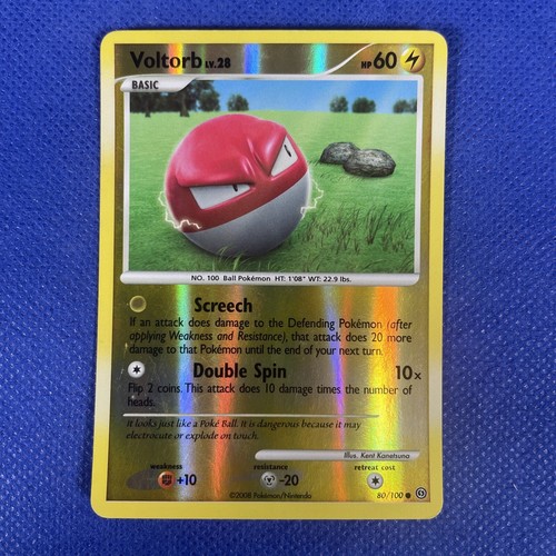 Pokemon Card Voltorb 80/100 Stormfront Reverse Holo Rare - LP | eBay