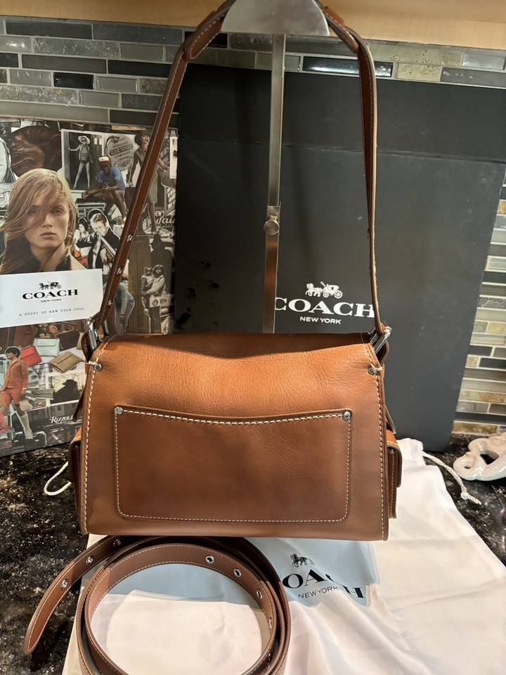 COACH Cargo Soft Western Tabby Shoulder Bag Burnished Amber Grain ...