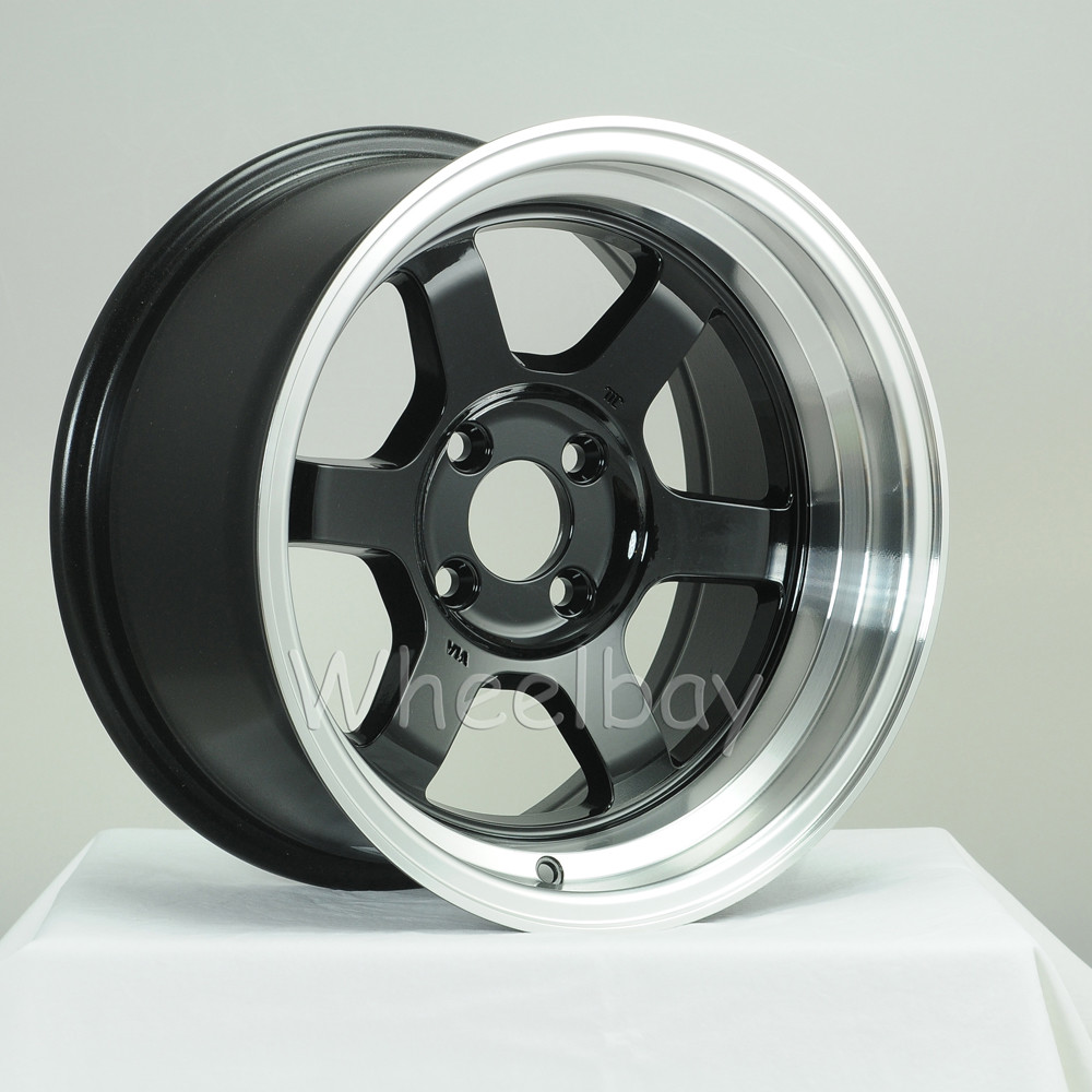 ON SALE 4 PCS ROTA WHEEL GRID V 15X8 4X114.3 0 ROYAL BLACK 240Z AE86 | eBay