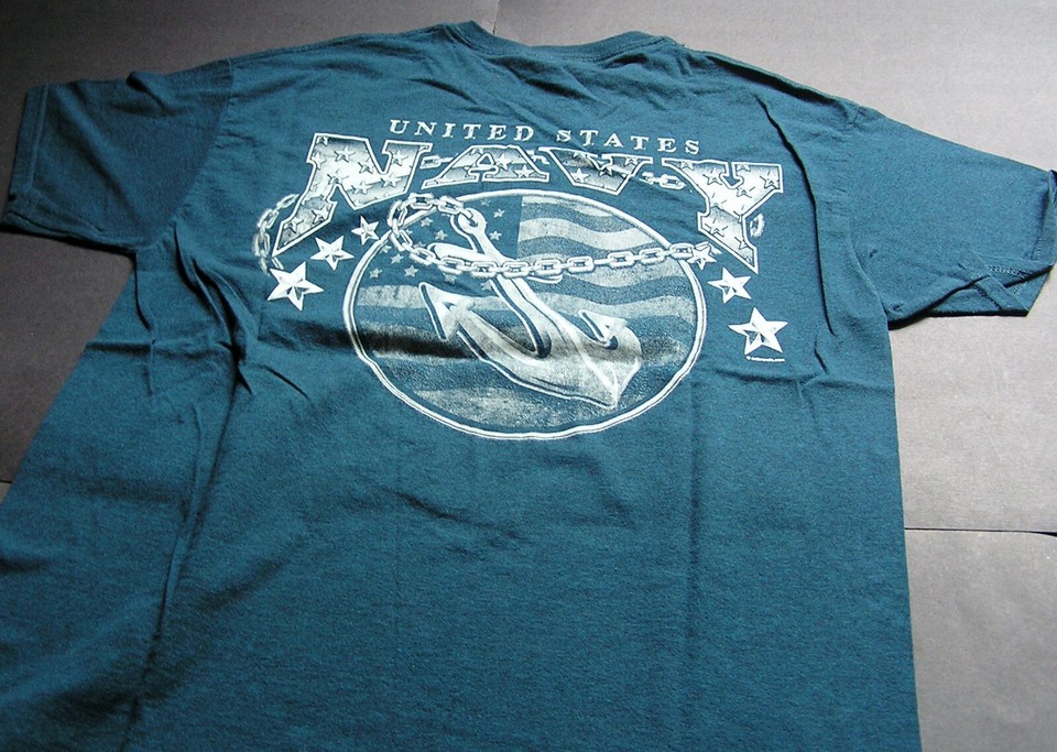 pre-owned t shirts - Size Large - Navy - Kicking Ass since 1775 | eBay