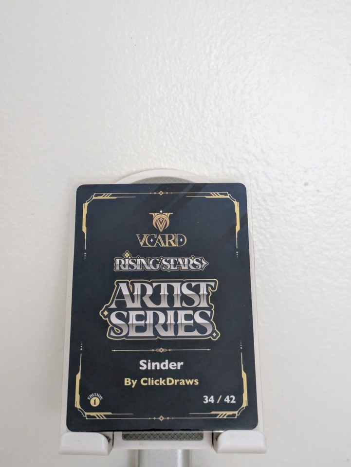 VCard TCG Rising Stars Sinder Box Topper 1st First Edition Card ...