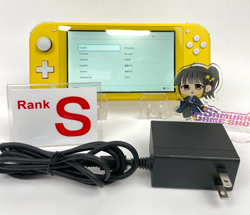 Nintendo Switch Lite Yellow Console S Rank & AC Adapter Region Free ...