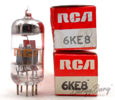 2 RCA 6KE8 Frame Grid Oscillator Mixer TV Audio Vacuum Tube Valve ...