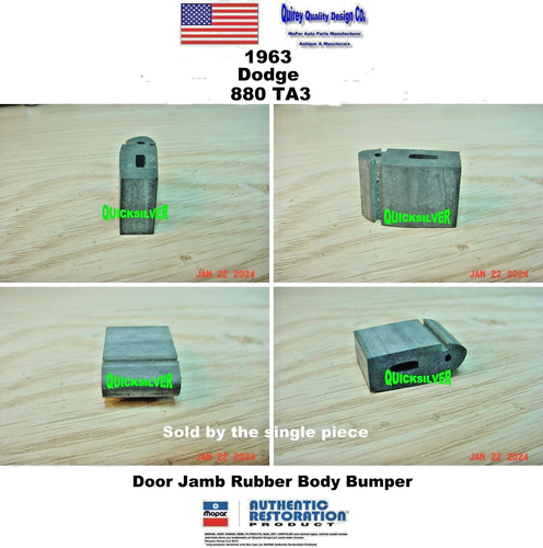 1963 Dodge 880 TA3 Door Jamb Rubber Bumper 1954393 MoPar USA | eBay