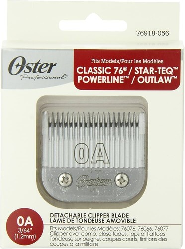 Oster Clipper Detachable Blade Size 0A Fits Classic 76, Octane, Model ...