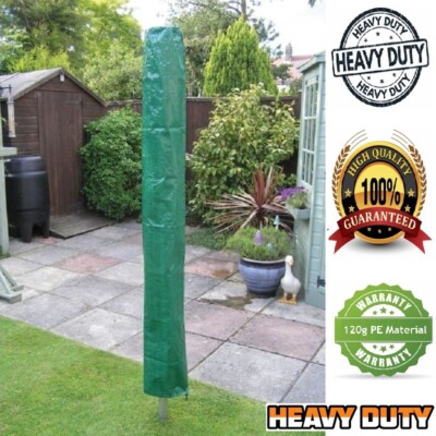 1.8m ROTARY WASHING LINE COVER CLOTHES AIRER GARDEN PARASOL HEAVY DUTY ...