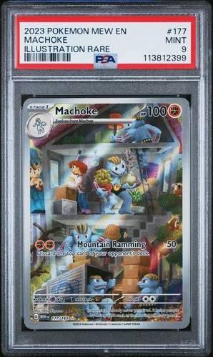 2023 POKEMON 151 MACHOKE #177 ILLUSTRATION RARE PSA 9 MINT #113812399 ...