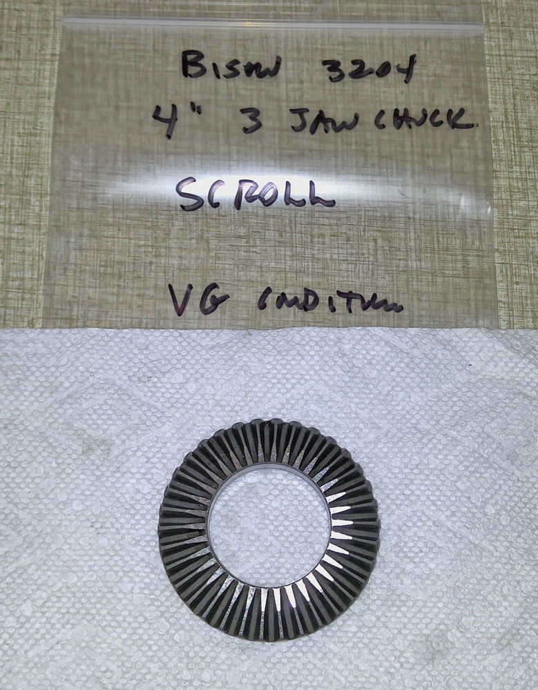 Bison 3204 3 Jaw 4" Diameter Lathe Chuck, Scroll Ring or Plate | eBay