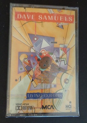 DAVE SAMUELS Music Cassette LIVING COLORS New 1988 Free Shipping SEALED ...