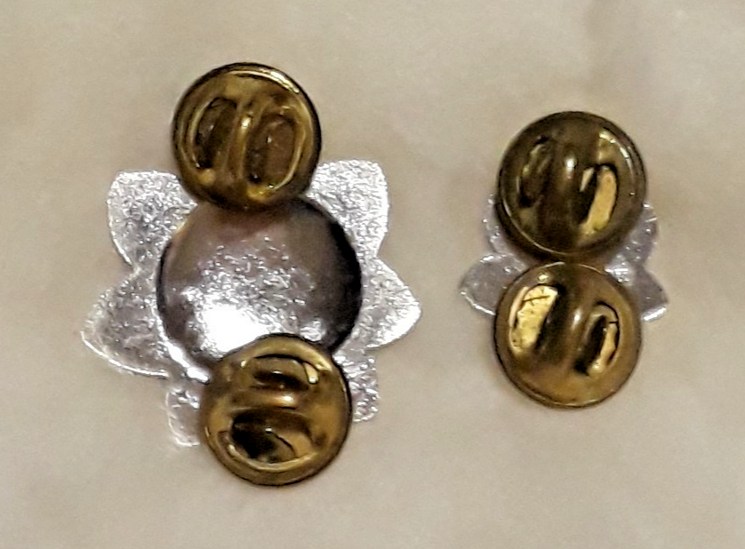 Comdr Lt Colonel Oak Leaf Military Pins 1/20 Silver Fill KREW Silver ...