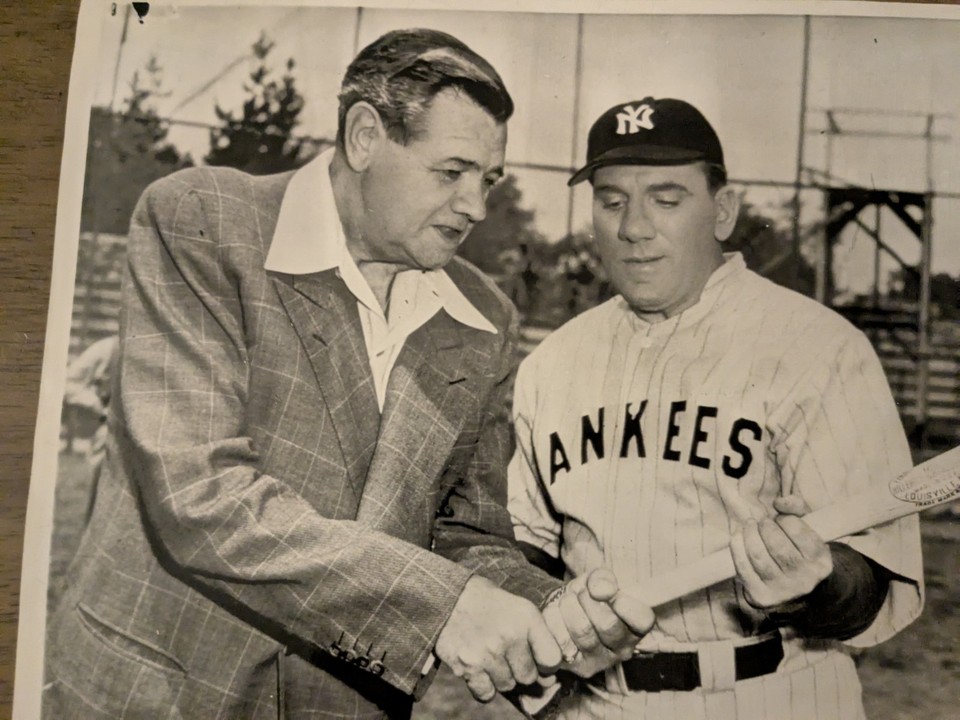 Babe Ruth Vintage 1948 Associated Press Wirephoto For "The Babe Ruth ...
