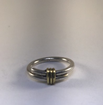 Solid Sterling Silver Bound Cord Band Ring Sz 6.5 R18 | eBay