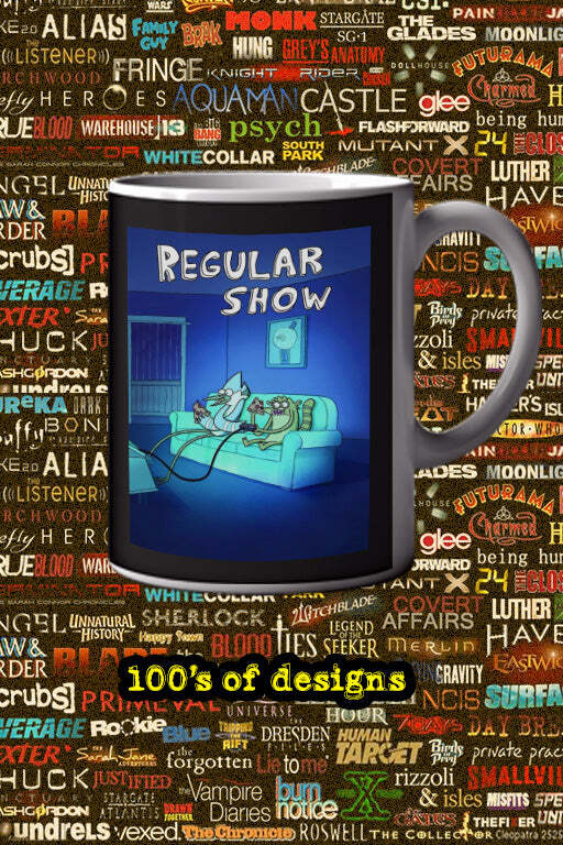 Regular Show 11oz Mug Mordecai Rigby Benson Coffee Cup TV Show Cartoon ...