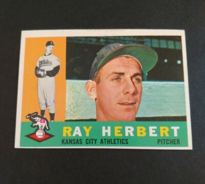 1960 Topps Baseball #252 Ray Herbert Kansas City Athletics | eBay