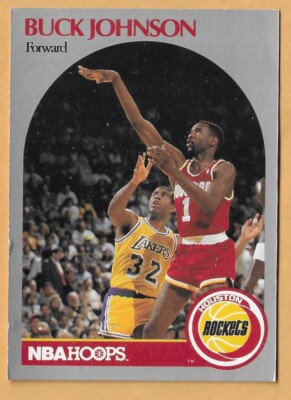 BUCK JOHNSON HOUSTON ROCKETS #125 NBA HOOPS 1990-91 | eBay