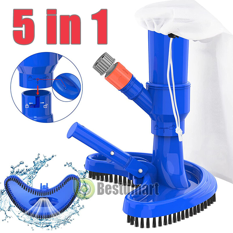 Swimming Pool Spa Suction Vacuum Head Cleaner Cleaning Pond Tool Kit ...