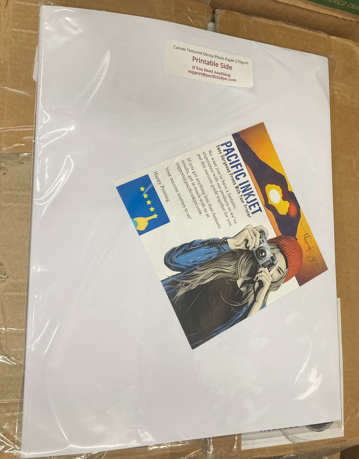 Pacific Inkjet Canvas Photo Paper 8.5" x 11" 270gsm 20 Sheets | eBay