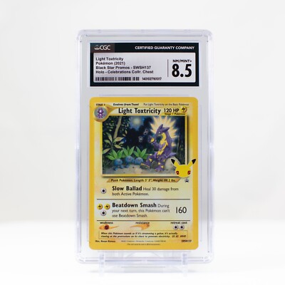Pokemon Light Toxtricity Black Star Promo #SWSH137 Celebrations 2021 ...