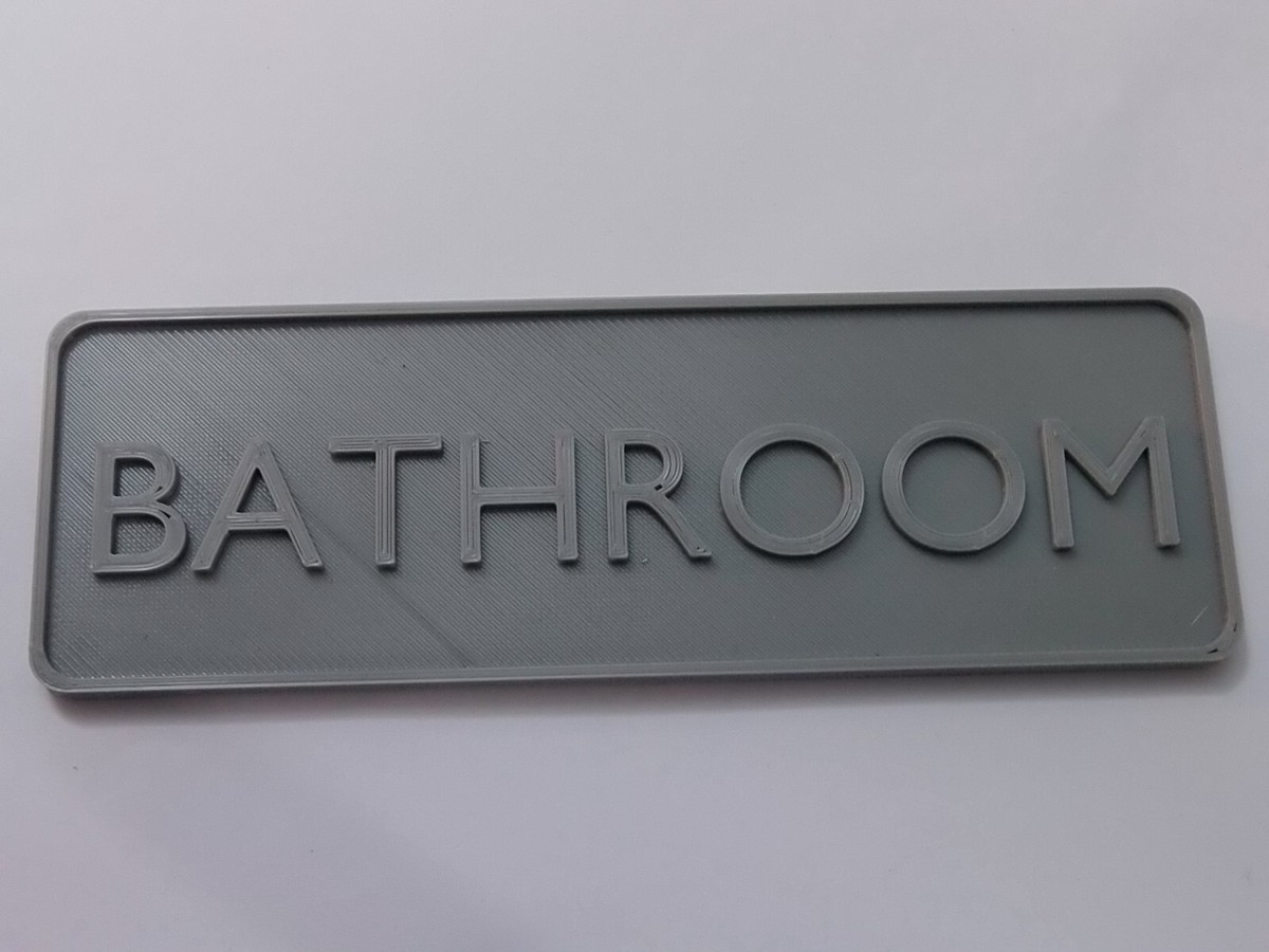 Metal Bathroom Signs 4U2P Brass Bathroom Sign