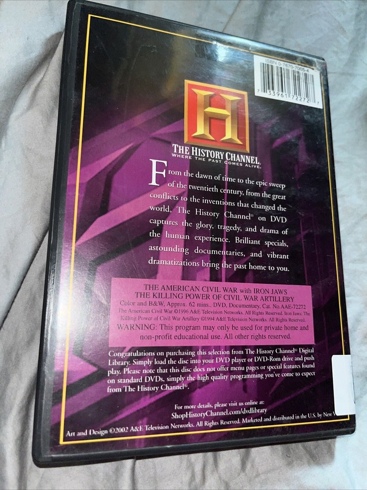 THE AMERICAN CIVIL WAR with Iron Jaws KILLING POWER OF ARTILLERY DVD ...